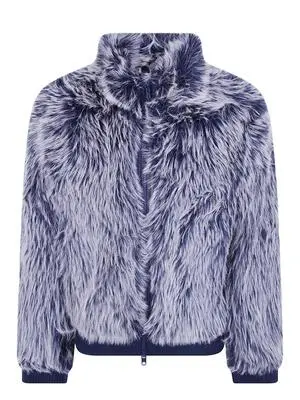 DIESEL® DIESEL Fur Bomber Jacket Gray