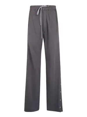 Rick Owens Pants Fleece "wide Pusher - Gray