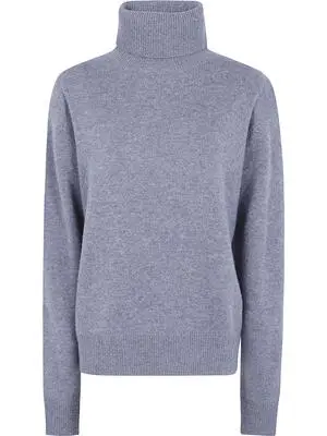 THE FRANKIE SHOP Sweater Padded Knit Turtleneck "gala"