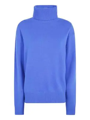 THE FRANKIE SHOP Sweater Padded Turtleneck "gala - Blue