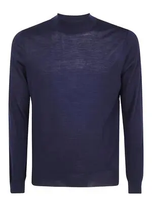 GRAN SASSO Sweater Long Sleeves Turtleneck - Blue