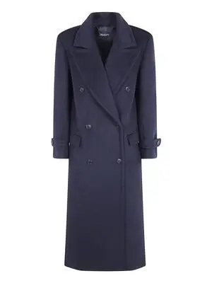 DRHOPE Maxi Wool Coat - Black