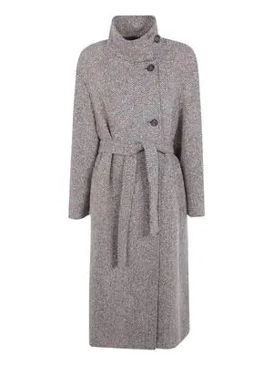 Brunello Cucinelli Classic Wool Coat - Brown