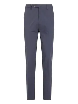 PT TORINO Tailored Cotton Blend Trousers - Gray