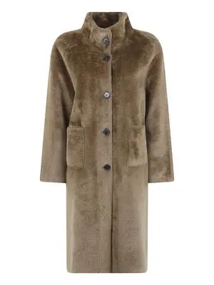 BETTA CORRADI Reversible Long Coat - Green