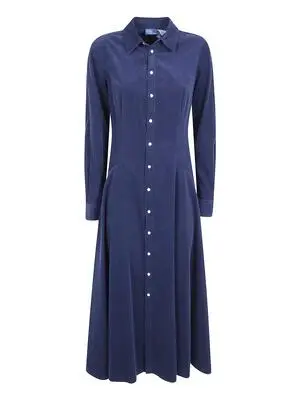 Polo Ralph Lauren Cotton Button-up Dress - Blue