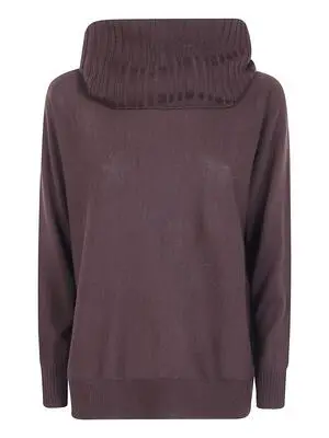 D.exterior Sweater Merino Wool "turtle Neck - Brown