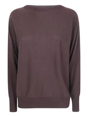 D.exterior Merino Wool Oversized Sweater - Brown