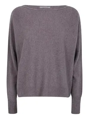D.exterior Merino Wool Sweater - Brown