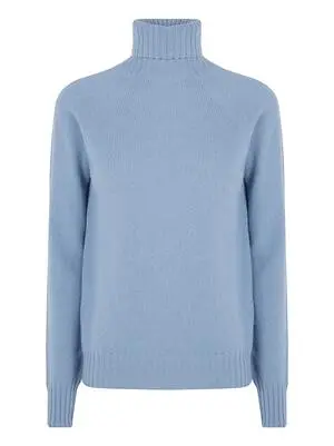DRUMOHR Sweater Wool Turtleneck - Blue