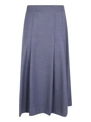 Antonelli Firenze Wool Blend Skirt - Gray