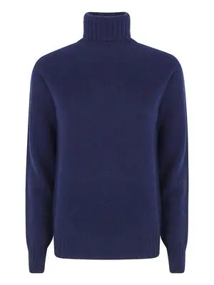 DRUMOHR Wool Turtleneck Sweater - Blue