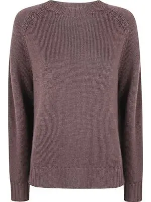 ROSSOPURO Rosso Puro Long Sleeve Round Neck Sweater