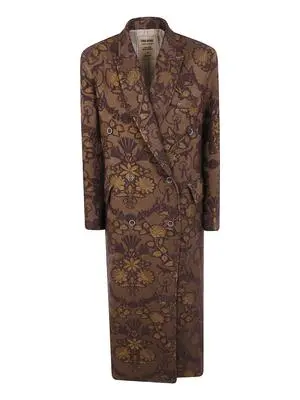 UMA WANG Wool Blend Coat - Brown