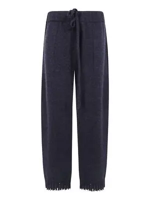 UMA WANG Cashmere Ankle Pants - Gray