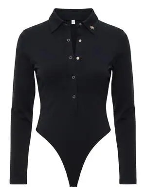 FOREPLAY GOLF Foreplay Golf Polo Bodysuit Long Sleeve - Black