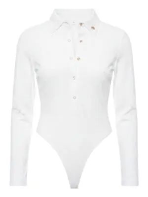 FOREPLAY GOLF Foreplay Golf Polo Bodysuit Long Sleeve - White