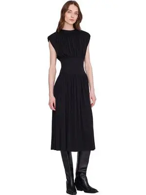 ANINE BING Fran Midi Dress - Black