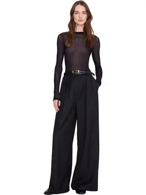 ANINE BING ANINE BING Tiana Sweater - Refined Long-Sleeve Knit Black