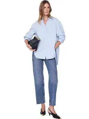 ANINE BING Scott Shirt - Cloud Blue