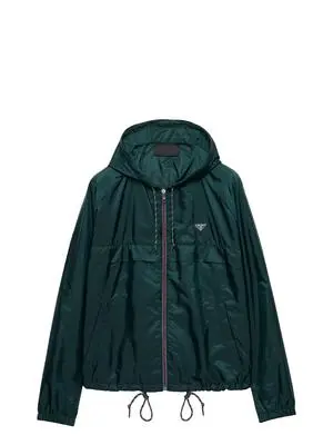 Prada Re-nylon Hooded Blouson Jacket - Green