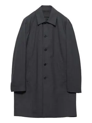 Prada Technical Wool Coat - Grey