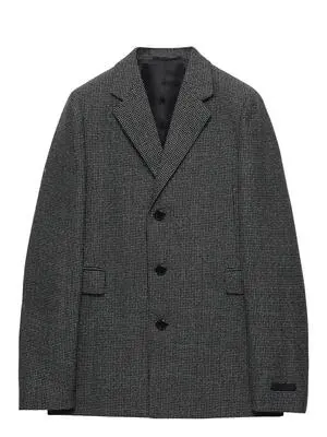 Prada Single-breasted Wool Jacket - Grey