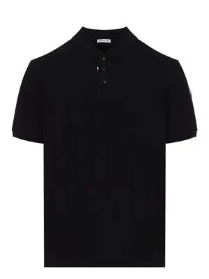 Moncler Moncler Cotton Polo Men Black