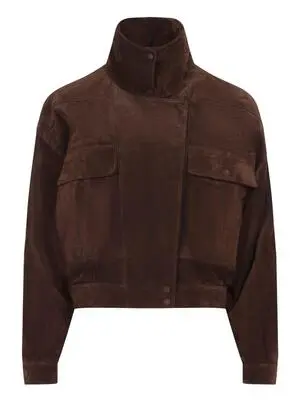 Saint Laurent Boxy Blouson - Brown