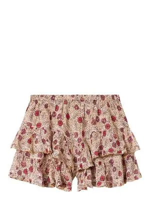 MARANT ETOILE MARANT ÉTOILE Jocadia Tiered Floral Shorts