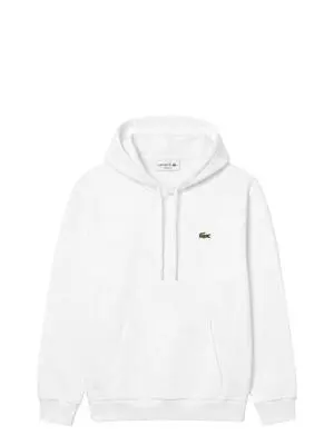Lacoste Embroidered Logo Hoodie - White