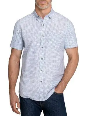 W.R.K Raindrop Reworked Short Sleeve Button-up Shirt