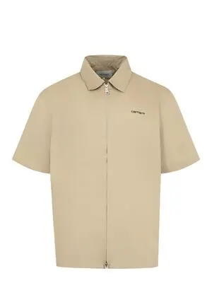 Carhartt Work In Progress Short-sleeve Zip Shirt - Black