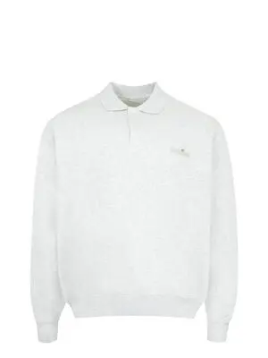 Carhartt Work In Progress Label Polo Sweatshirt - Grey