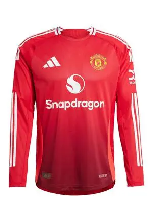 Adidas Manchester United 24/25 Long Sleeve Authentic Home Jersey - Red