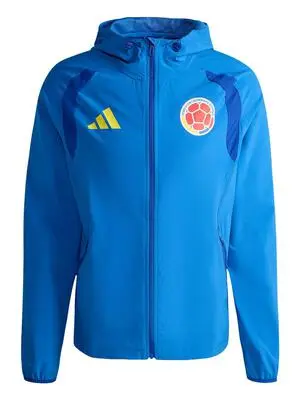 Adidas Colombia Tiro Travel Full Zip Windbreaker - Blue