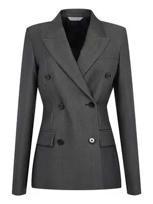 Balenciaga Double Breasted Tailored Jacket - Blue