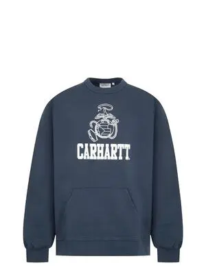 Carhartt Work In Progress Crewneck Sweatshirt With Graphic Print - Blue