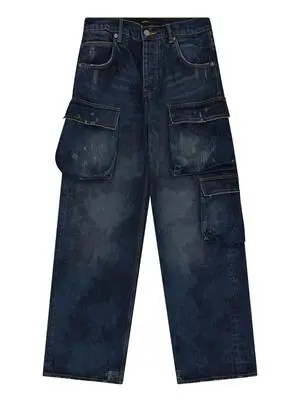 PURPLE BRAND Triple Pocket Cargo 'dark Indigo - Blue