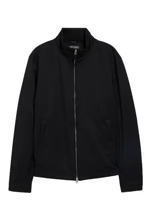 Zegna Stand Collar Jacket - Black