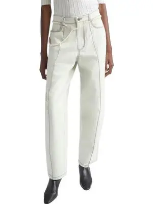 NACKIYE Borrowed Wide Leg Jeans - Ice