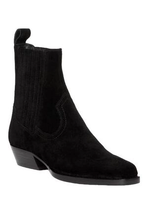 Paige Greta Leather Bootie - Black
