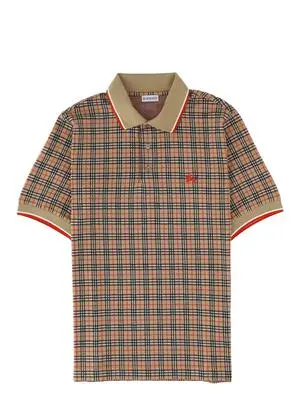 Burberry Motivo Check Polo Pelham - Sand Ip Check