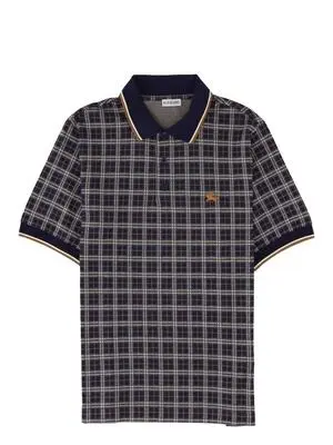 BURBERRY Burberry Plaid Short Sleeve Polo Shirt