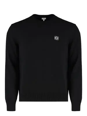 Loewe Loewe Men's Polyamide-Polyester Wool Sweater Black