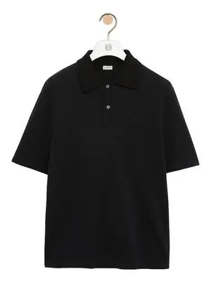 Loewe Short Sleeve Polo Shirt - Black
