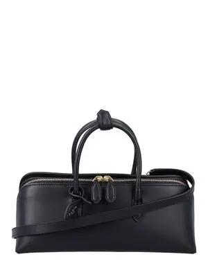 Alaïa Delta Mini Box Calfskin Handbag - Nero