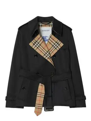 Burberry BURBERRY Gabardine Trench Jacket Black