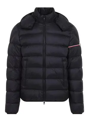 Moncler Ravenlock Down Jacket With Hood - Black