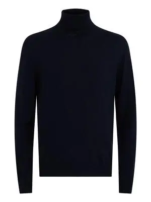 SLOWEAR Virgin Wool Blend High-neck Sweater - Black